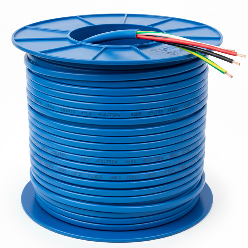 Air Conditioner Cable 1.5mm Flat 4-Core Blue - 100M Drum - Agency Spare ...