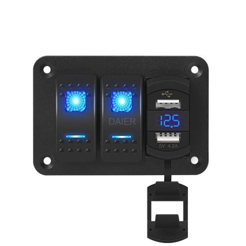 3 Position Marine Switch Panel, BLUE LED - Agency Spare Parts: Spare ...