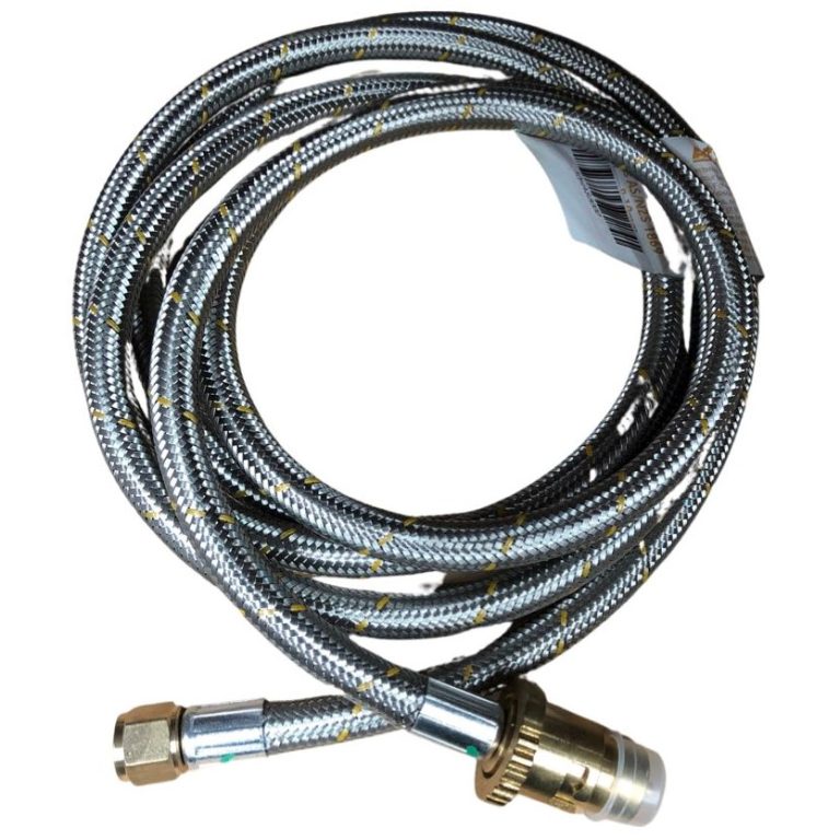 10mm SS Gas Hose 3/8 SAE FF x Male Bayonet 3000mm - Caravan Webber ...