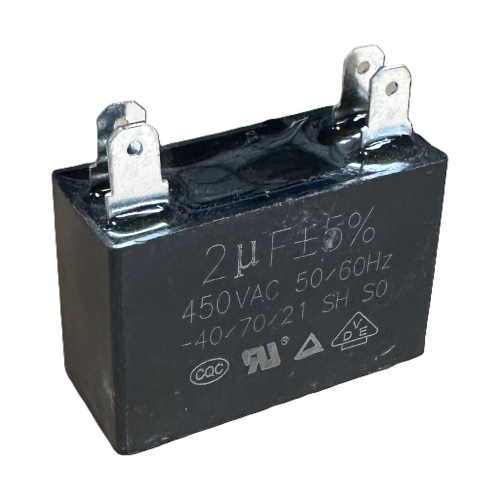 CAPACITOR - 2uF 450v AC - 4 Pin Square - Agency Spare Parts: Spare ...