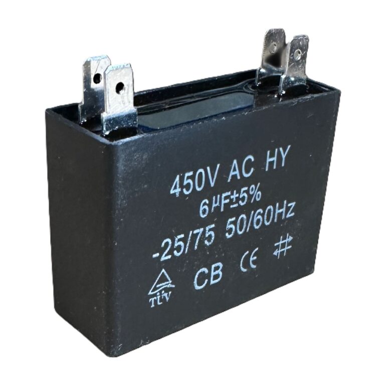 CAPACITOR - 6uF 450v AC - 4 Pin Square - Agency Spare Parts: Spare ...