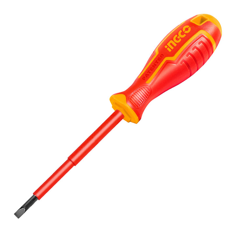 Ingco Insulated Slotted Screwdriver SL4-100MM - Agency Spare Parts ...
